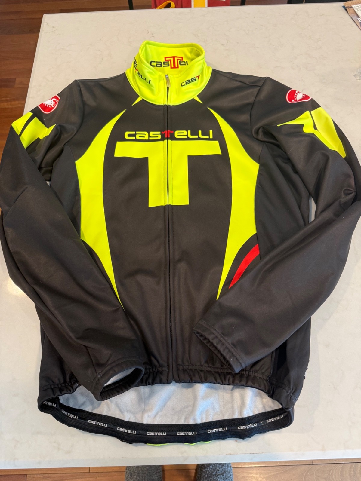 Castelli Cycling Winter Full Zip Long Sleeve Lined Cycling Free Jacket ...