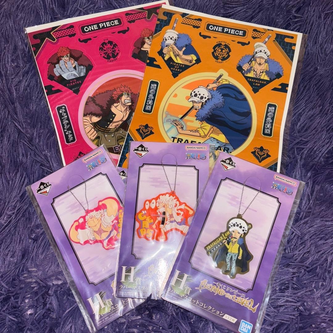 One Piece Ichiban Kuji Rubber Mascot Sticker Set Can be sold separately ...