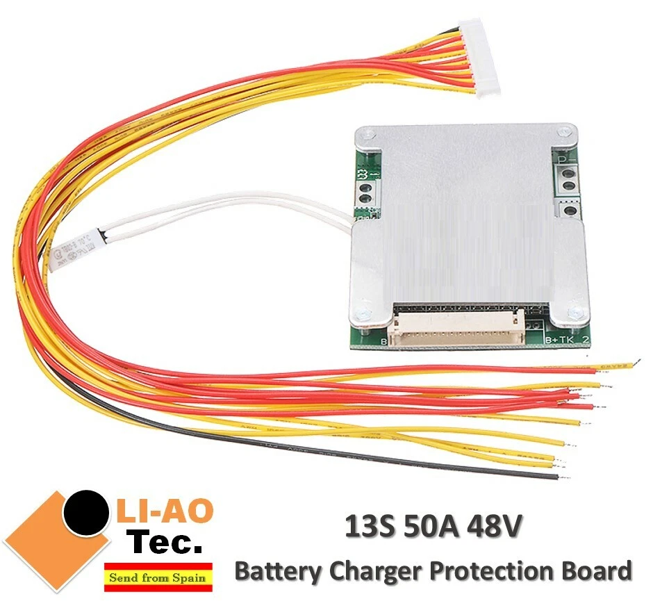 35A 48V 13S 18650 Li-ion Lithium Battery Pack BMS PCB PCM, 40% OFF