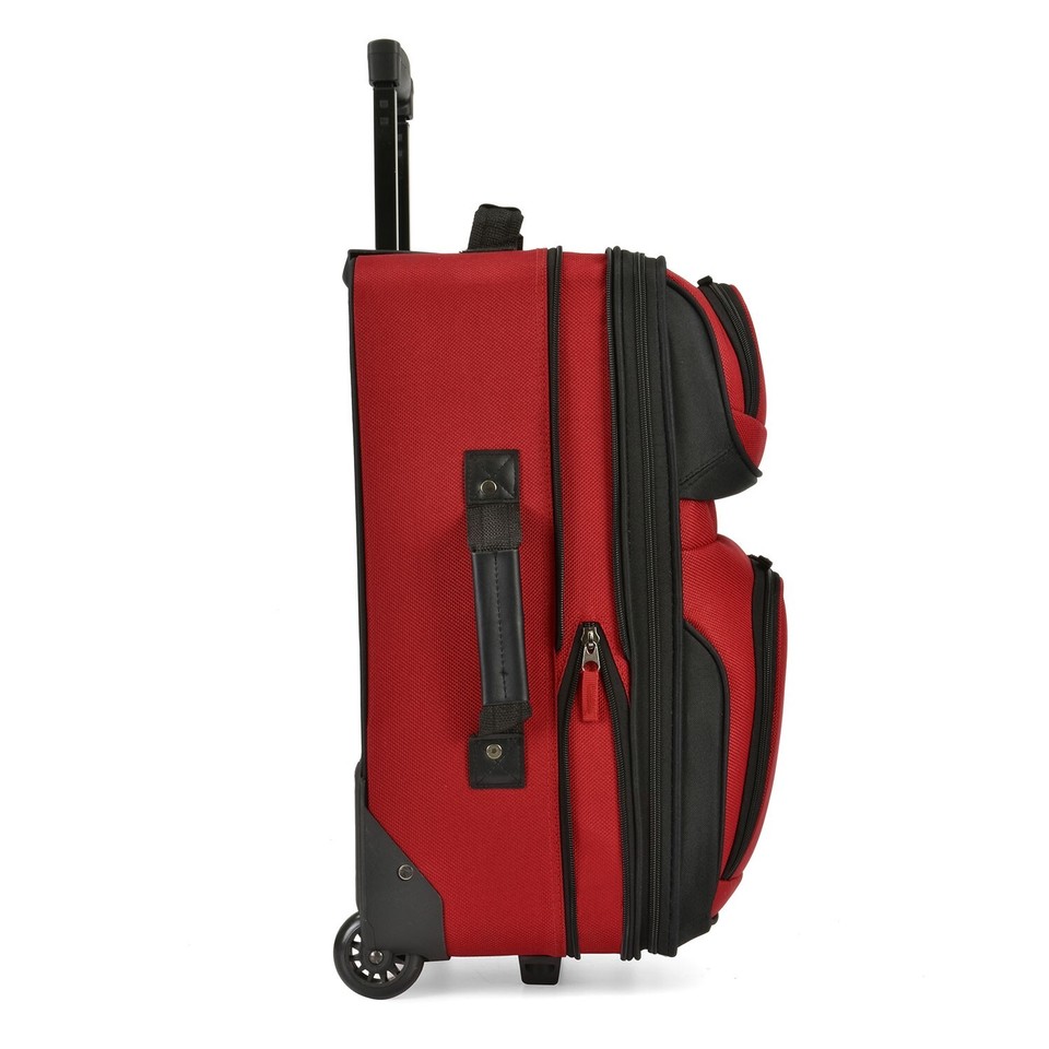U.S. Traveler Rio 2 Pc Expandable Softside 20" Carry On 1200D Luggage ...