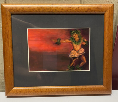 Alaina De Havilland Hawaii Olapa Kane Of The Hula In 8”x10” Koa Veneer ...