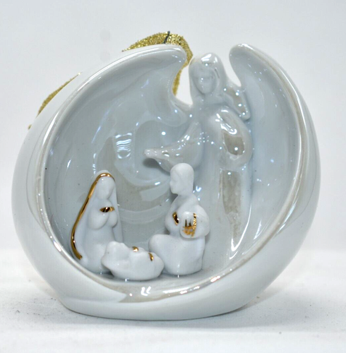 Apple Tree Designs Lighted Porcelain Nativity Ornament - FREE SHIPPING ...
