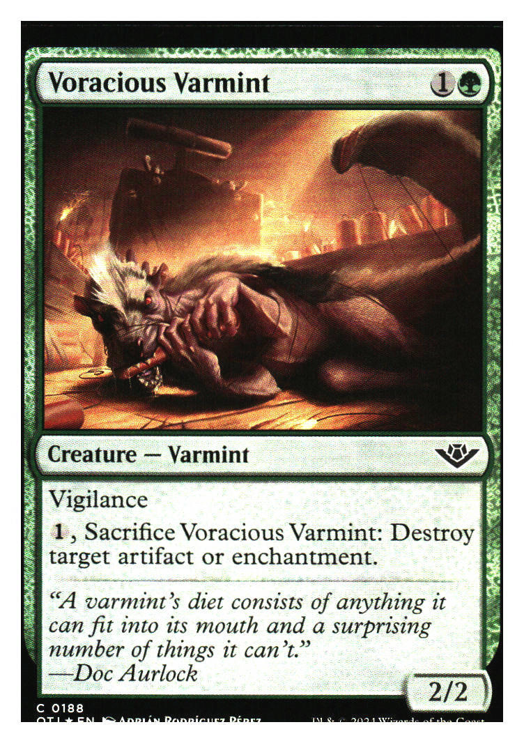 Voracious Varmint (foil) Outlaws of Thunder Junction MTG - NM+ *Mythic ...