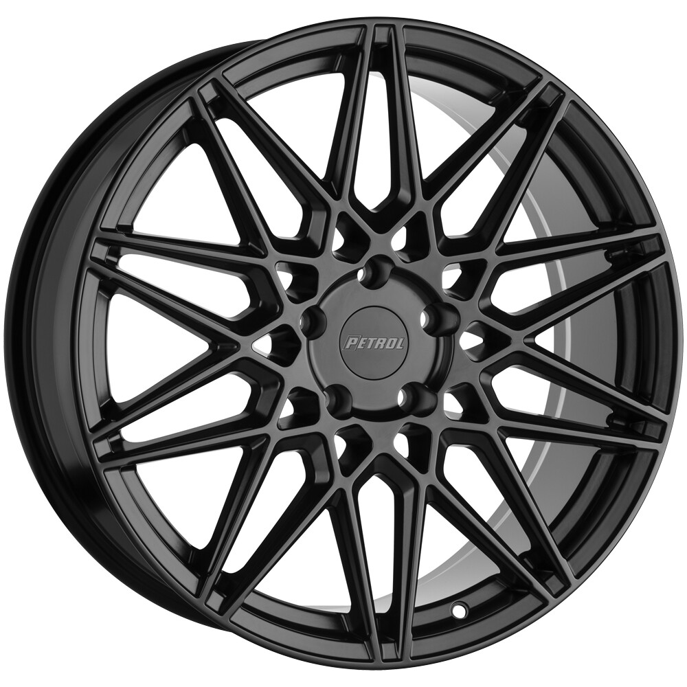 (Set of 4) Petrol P3C 18x8 5x115 +40mm Satin Black Wheels Rims 18" Inch ...