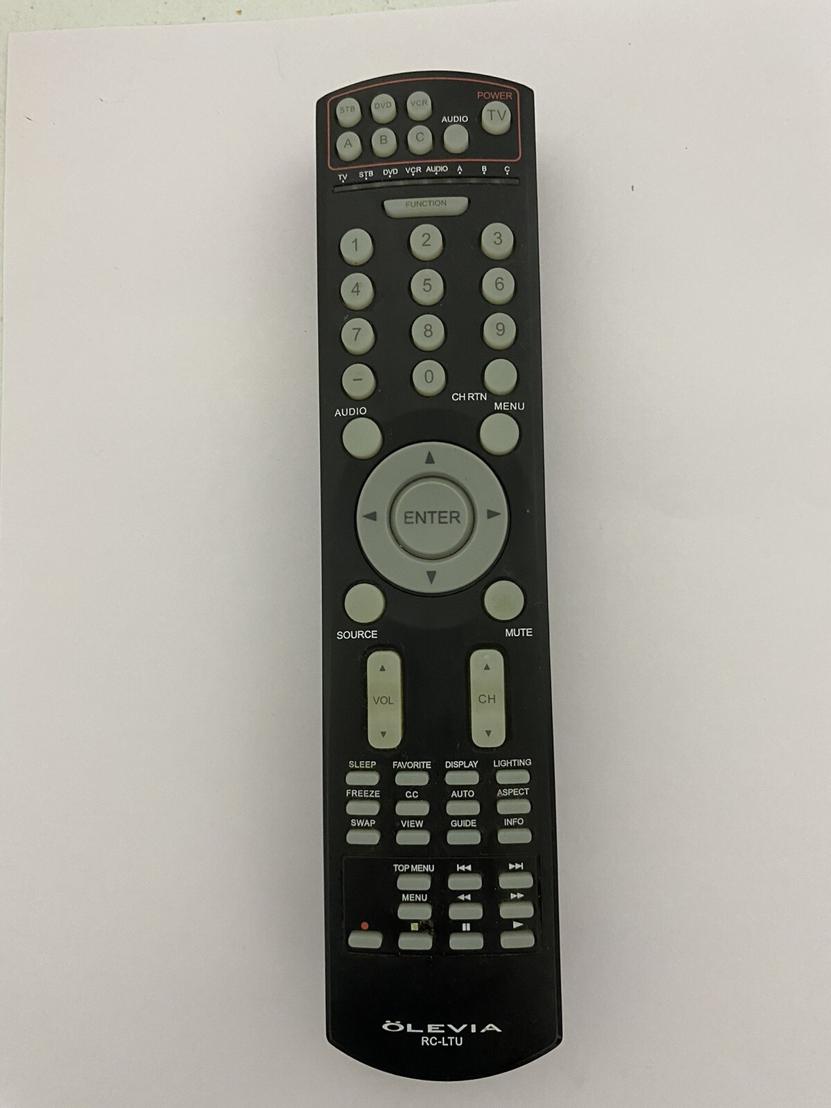 Olevia RC-LTU Remote Control 532H 537B11 537B12 537H 542B11 542I 742I ...