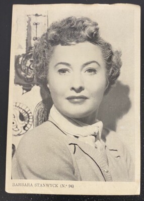 Barbara Stanwick 5x7 Vintage Photo Movie Memorabilia Hollywood Actress ...
