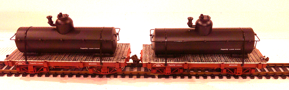 Bachmann Spectrum ON30 Tank Cars #26522 set Of 2) Black Painted ...