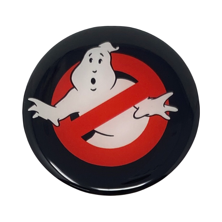 GHOSTBUSTERS ECTO-1 A Wheel Center cap Steering Emblem Decals hearse ...