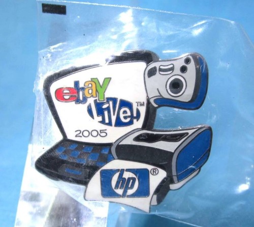 eBay Live Pin 2005 10 year Anniversary HP Computer Printer Enamel Rare ...