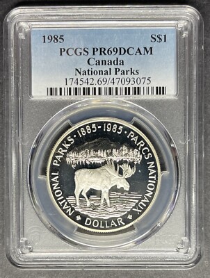 1985 Canada National Parks Dollar PCGS PR-69 DCAM, Buy 3 Items, Get $5 ...