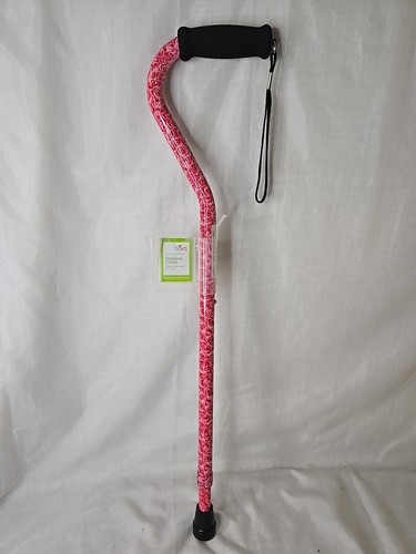 New Nova Medical Designer Pink Rose Offset Adjustable Walking Cane With ...