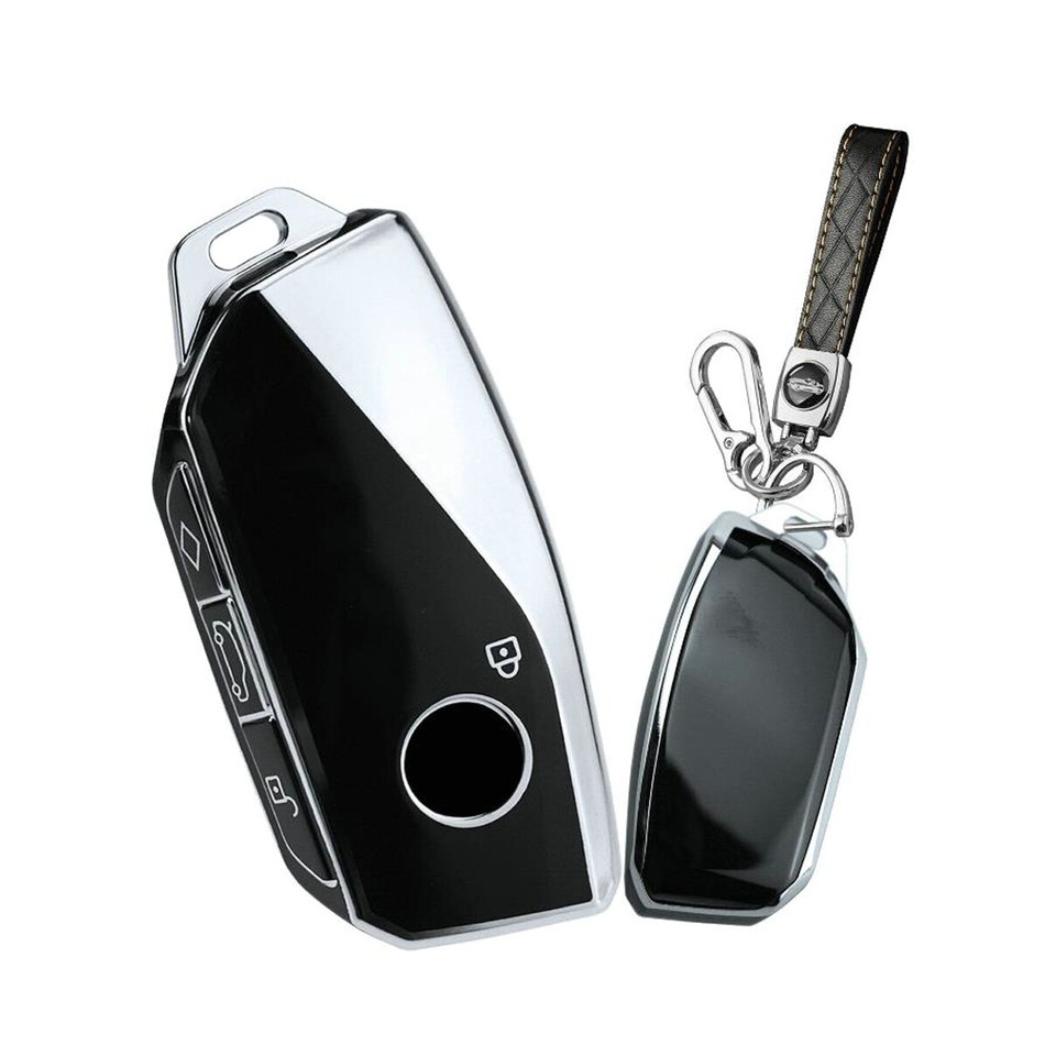 Car Fob Remote Key Bag Case Cover Keychain TPU Shell For 2023 BMW Ix X7 ...
