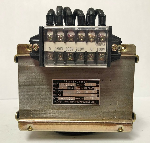 Daito Electric Tsc-0513 Transformer 300va 1ph #10448 for sale online | eBay