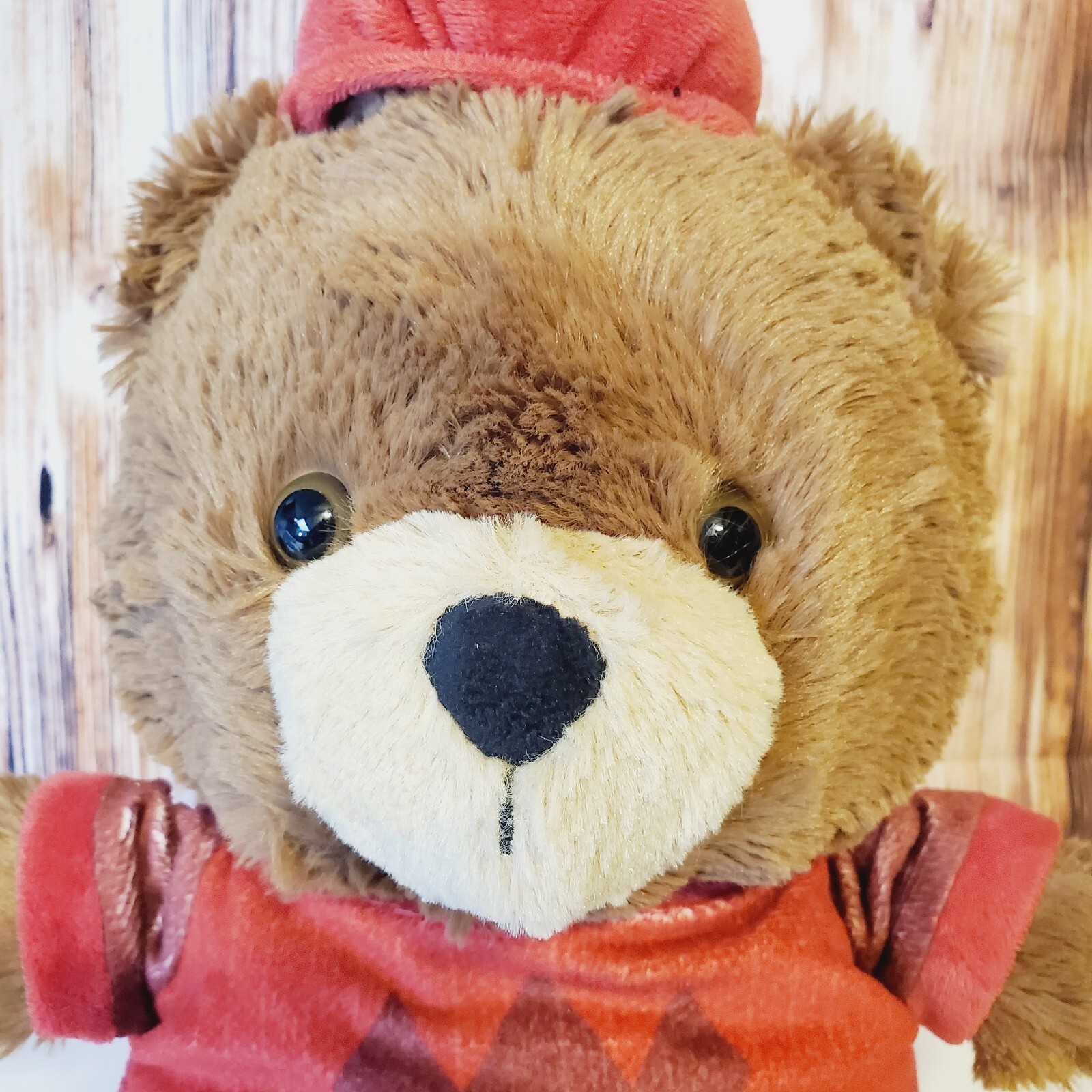 Animal Adventure Teddy Bear Plush Toddlers Stuffed Animal Brown/Red ...