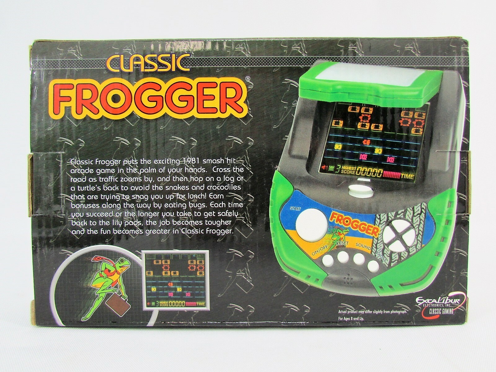 Classic Frogger Excalibur Electronics 4011-M-SRS Electronic Handheld ...