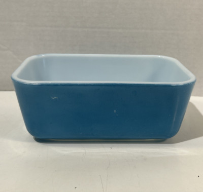 Vintage PYREX Small Blue Loaf Pan Dish 0502 #42 Ovenware | eBay