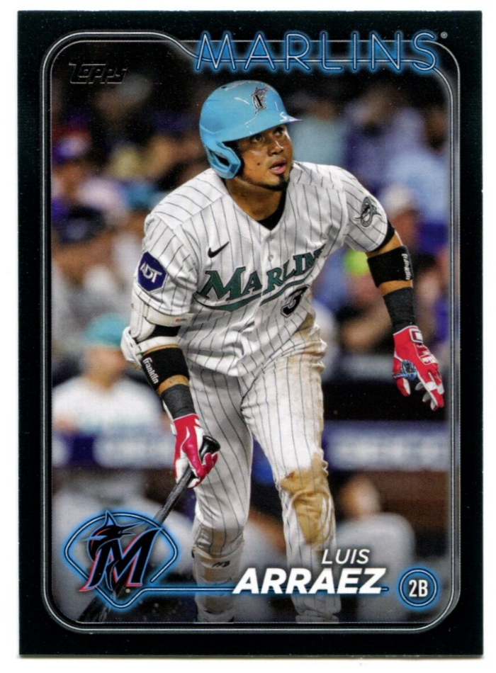 2024 Topps Series 1 Luis Arraez #299 Black Border Parallel #70/73 Miami ...