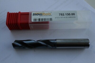 Inova Tools - 13.00mm Dia. x 107 HA Z2 Varocon Through coolant Drill ...