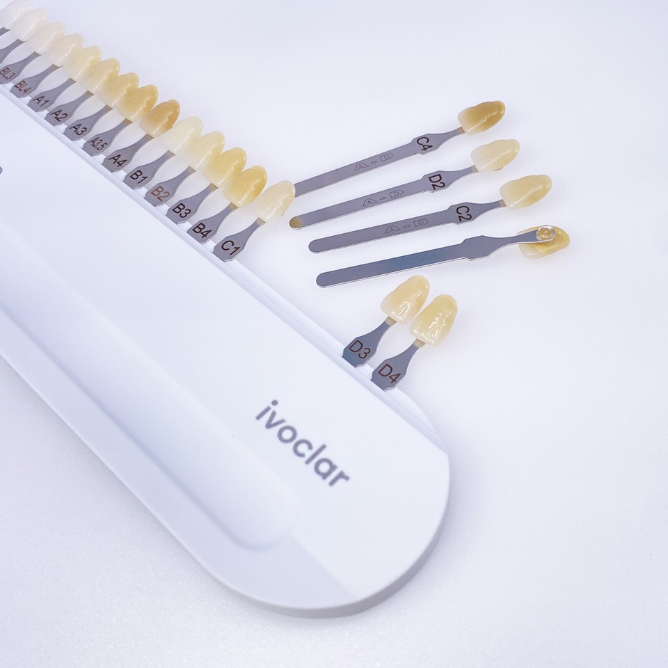Fresh DENTAL IVOCLAR VIVADENT A-D SHADE GUIDE WITH 4 BLEACH SHADES BL1 ...