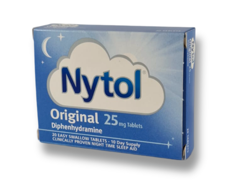 Nytol 25mg-Faster/Longer/Deeper Sleep- 20 Tablets (Max 1 Per Order ...