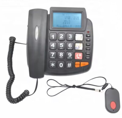 SOS Big Button Medical Alert Phone W/ Water Resistant Wireless Panic ...