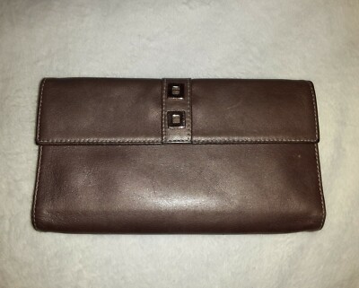 Beautiful Perlina Metallic Leather Tri-fold Wallet Excellent Condition ...