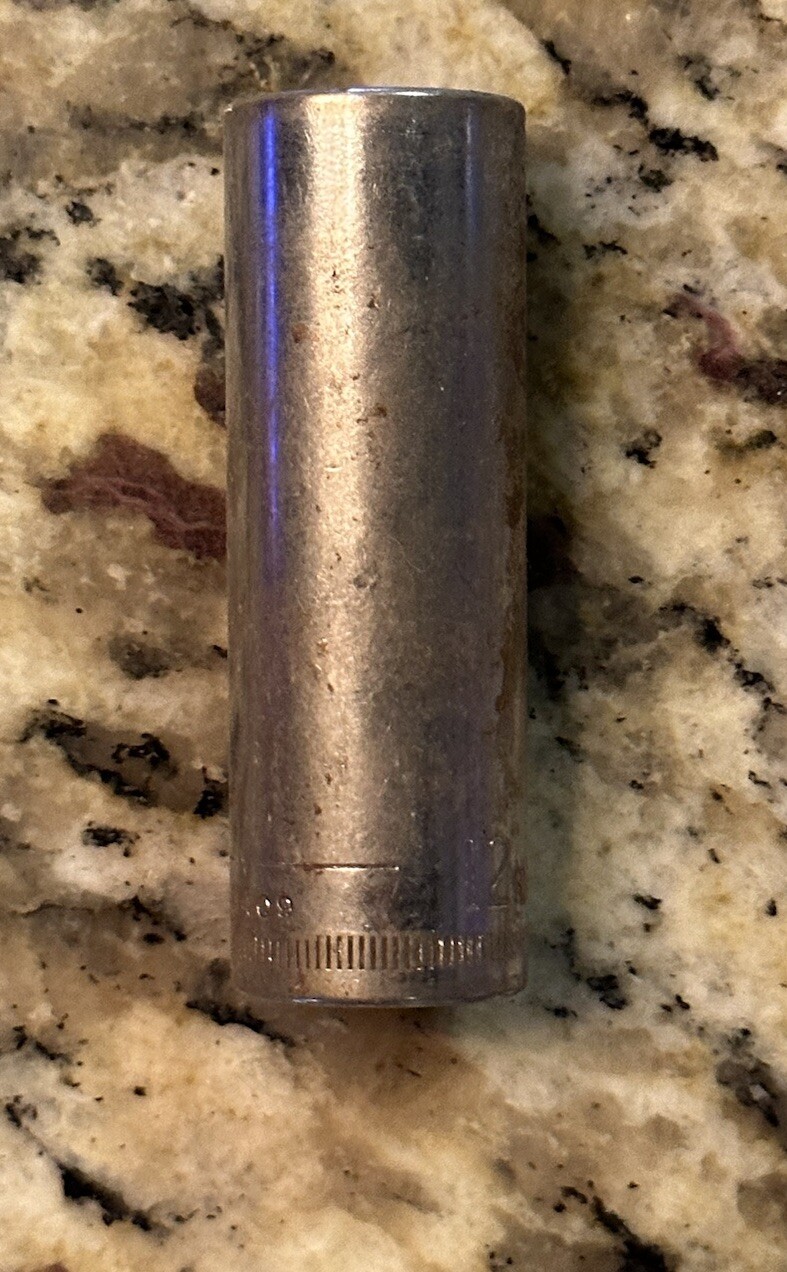 Vintage Craftsman 1/4" Drive 12MM 6 Point Deep Socket Metric V 44409 ...