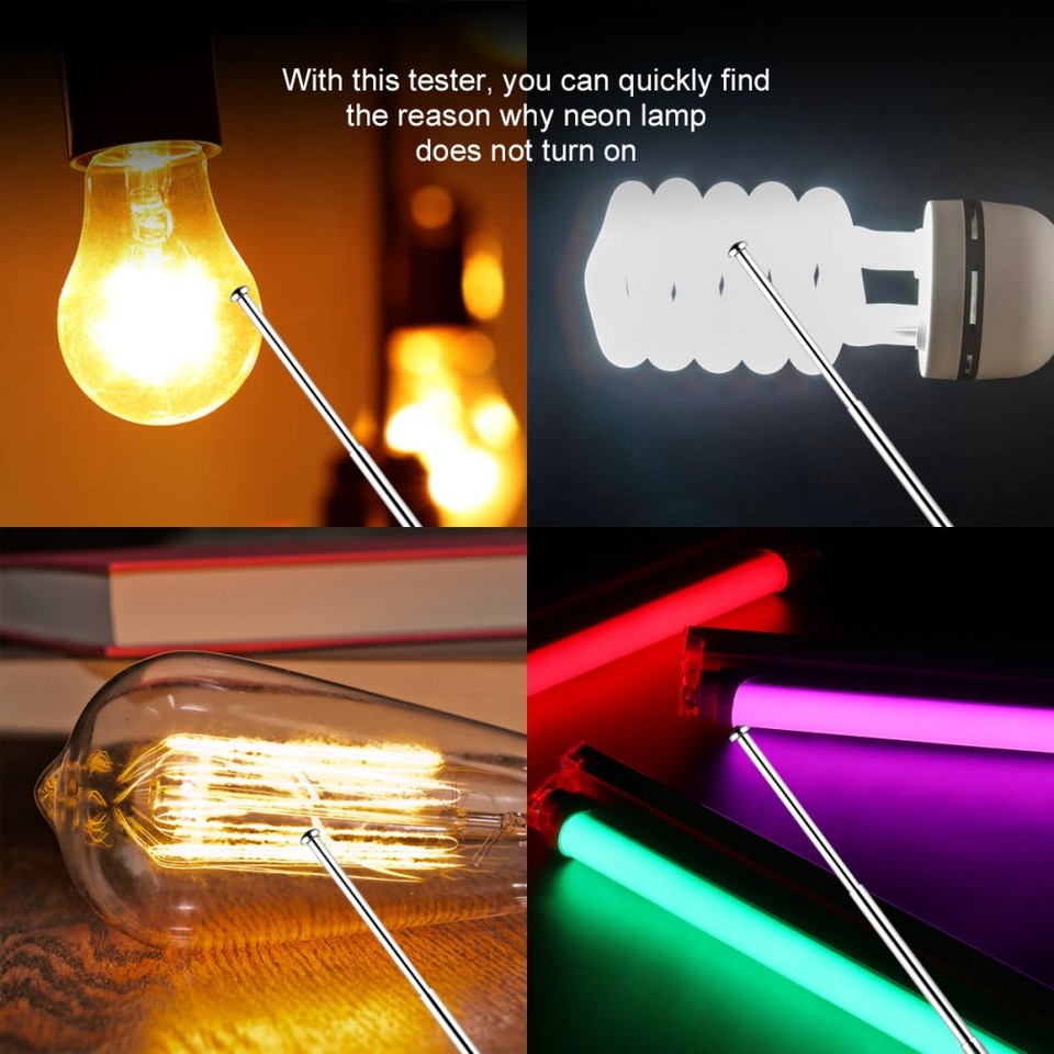 LED Tester portable neon light Neon Tube Lights Hand Held Voltage ...