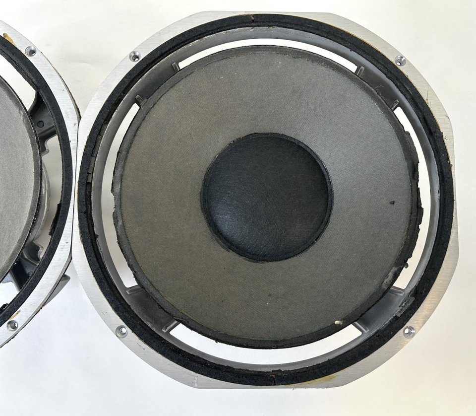 PAIR ESS AMT 1a 12’ LF Speakers Woofers - Need New Surrounds - Tested ...