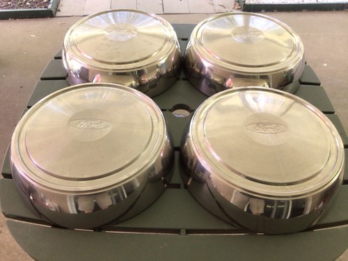 (4) FORD ECONOLINE VAN E-250 E-350 SD DOG DISH WHEEL HUBCAPS OEM 1992 ...