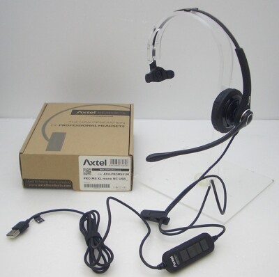 Axtel PRO MS XL Mono NC USB Computer Corded Headset (AXH-PROMSXLM) New ...