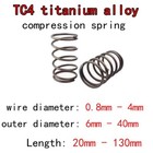 0.8/1/1.5/2/2.5/3/4mm Wire Dia TC4 Titanium Alloy Spring Compression ...