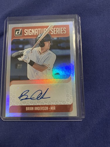 Brian Anderson Auto Autograph Signed Card! 2018 Brian Anderson Donruss ...