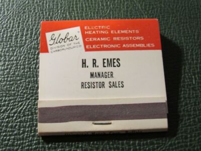 Matchbook - Globar Electric Heating Elements HR Emes FULL 30 Strike | eBay