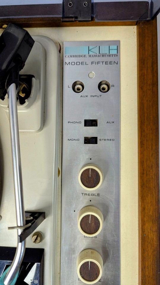 Vintage KLH Model 15 Garrard Turntable with Cover - TESTED & WORKING ...