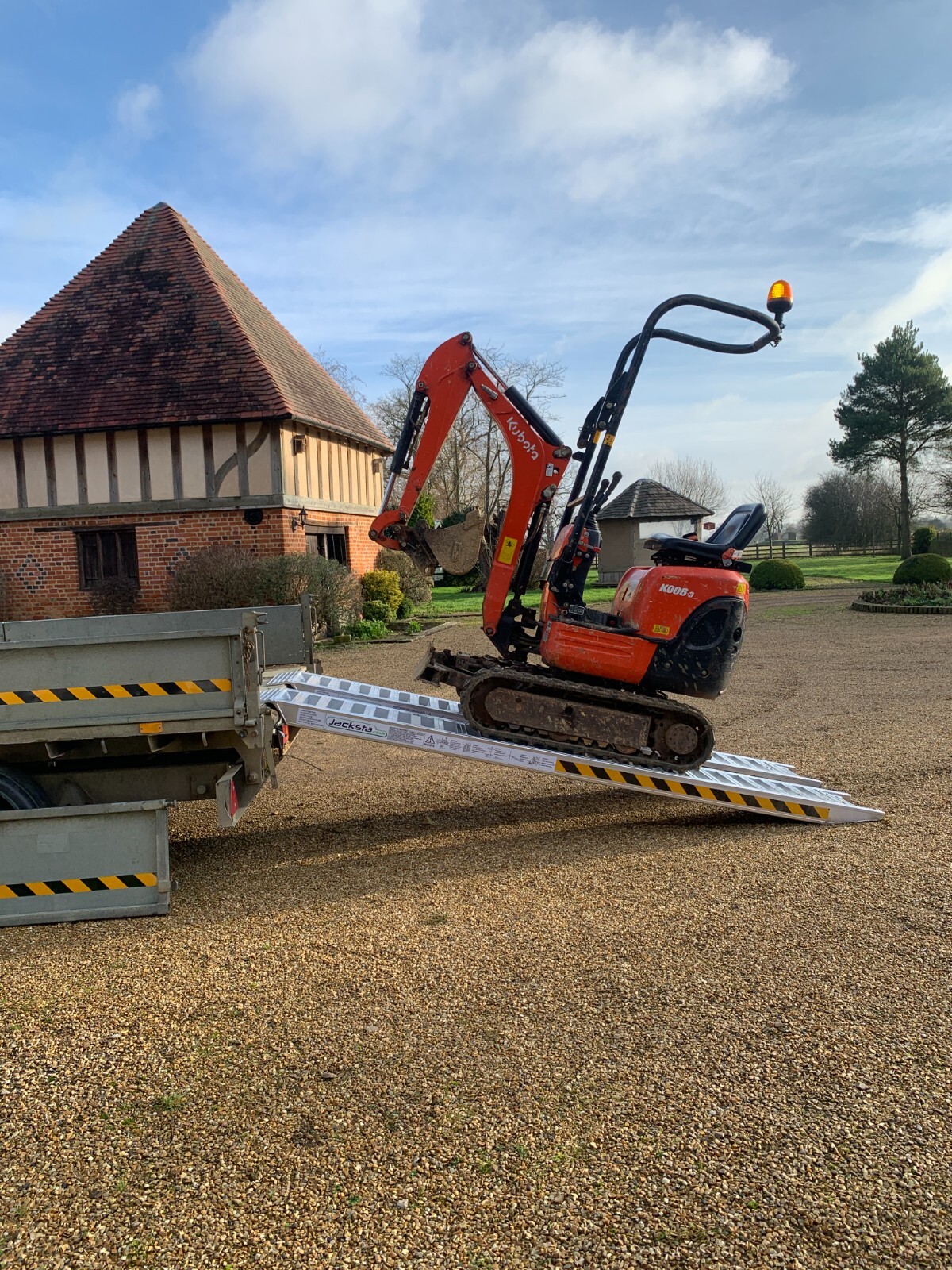Heavy Duty 3 Ton Trailer Ramps 3m (PAIR) Jacksta Plant Tractor Digger ...