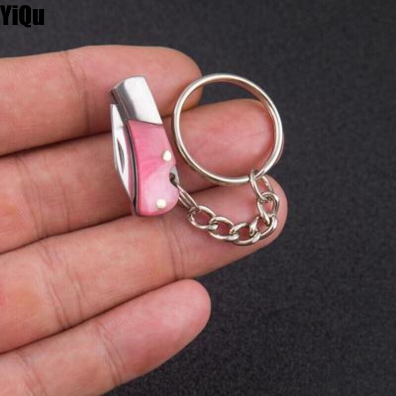 Hot Outdoor Mini Folding Knife Keyring Small Pocket Key Chain Men Gift ...