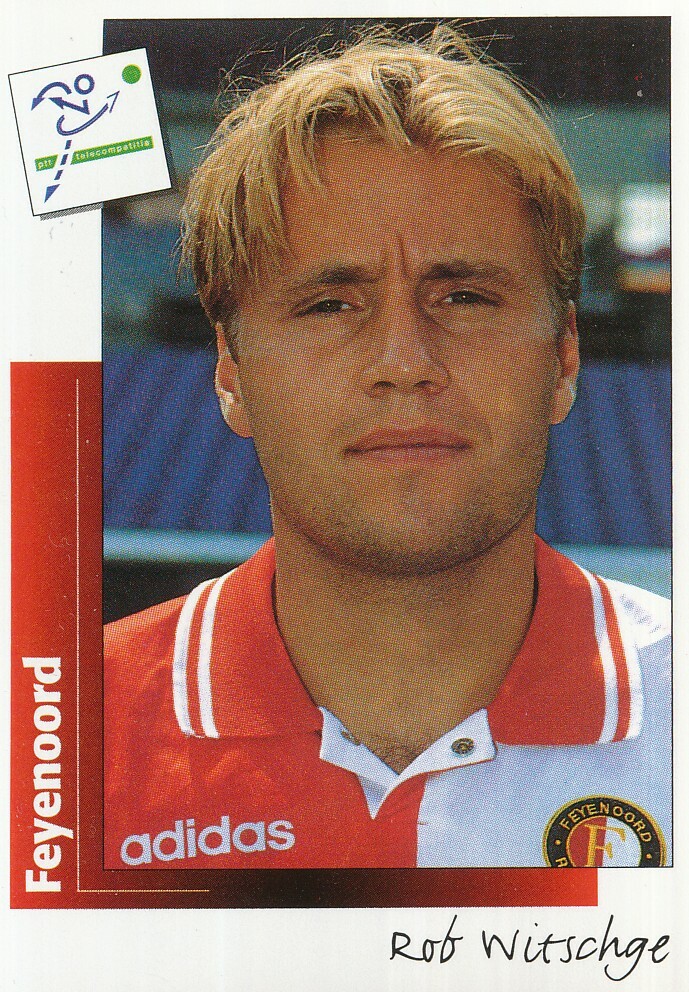 098 ROB WITSCHGE # NETHERLANDS FEYENOORD ASSE STICKER PANINI VOETBAL 96 ...
