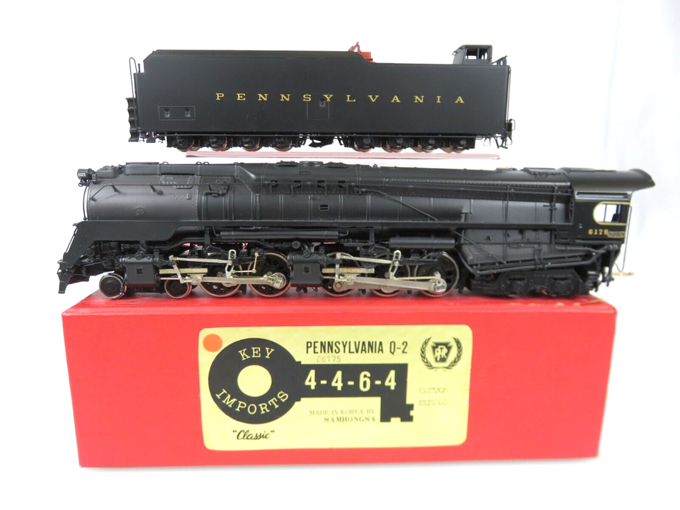 Key Imports Brass HO Scale PRR Pennsylvania 4-4-6-4 Q-2 Duplex Steam ...