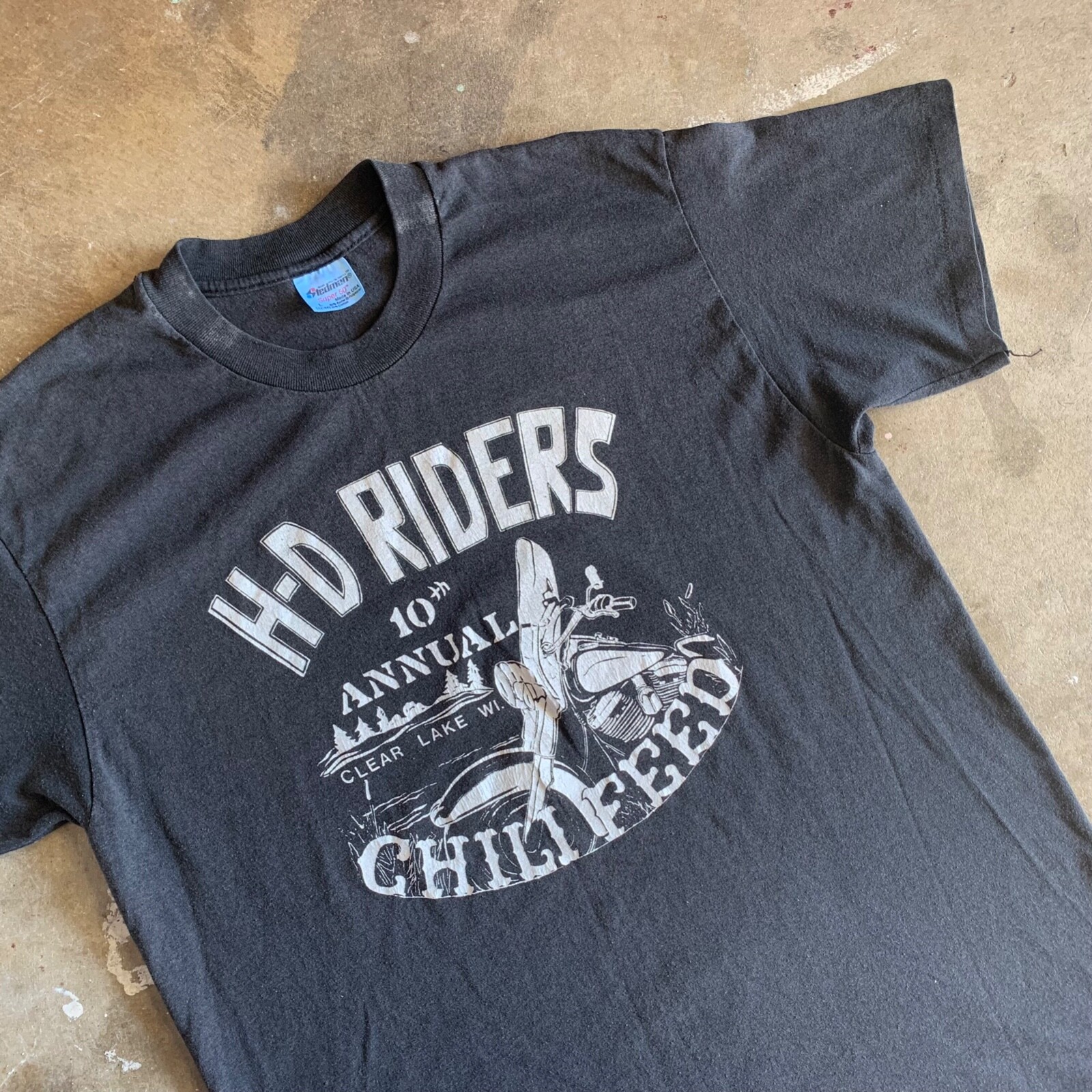 1980s VINTAGE 80s HARLEY DAVIDSON RIDERS BIKER RALLY … - Gem