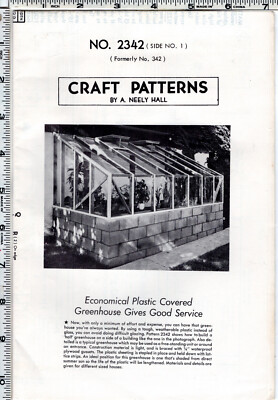 "Economical Plastic Covered Greenhouse" Craft Patterns by A. Neely Hall ...