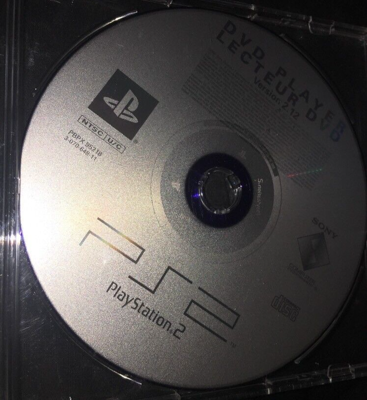 DVD Player (Lecteur DVD) Version 2.12 PS2 PlayStation 2 Install Disc ...
