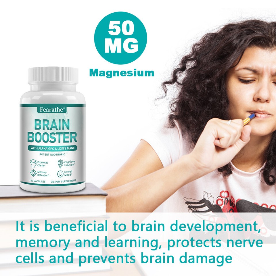 Brain Booster Nootropics Supplements Focus Limitless Pills Memory ...