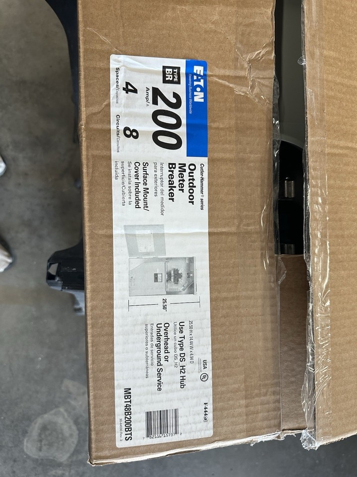 Eaton MBT48B200BTS Outdoor Meter/Panel Combo 200 Amp | eBay