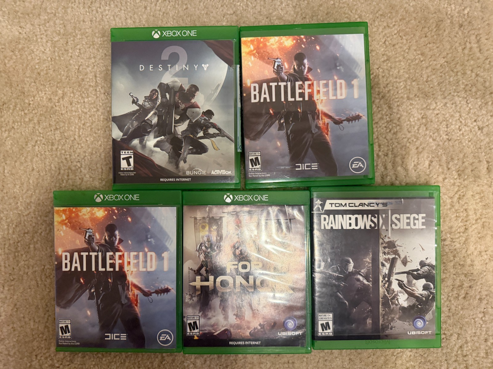 Xbox One Microsoft Game Bundle Lot of 20 Many CIB or Inserts or Online ...