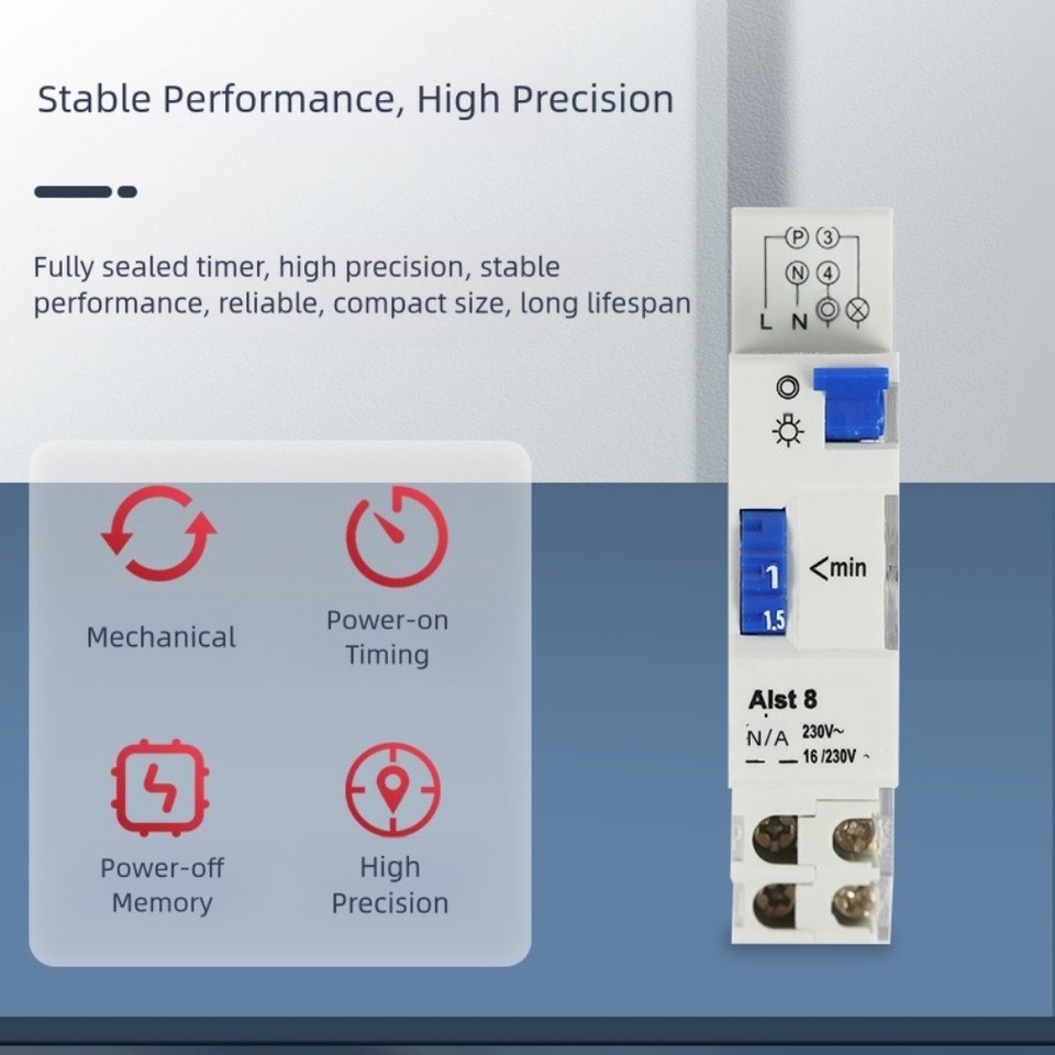 Stair Light Timer Relay 230V Mechanical Timer Switch Low Power ...