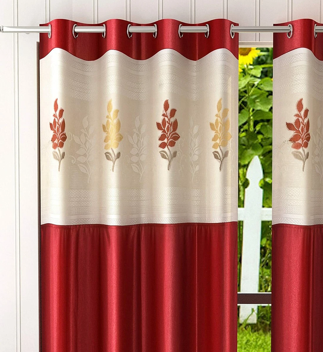 Red And Cream Curtains For Living Room | Cabinets Matttroy