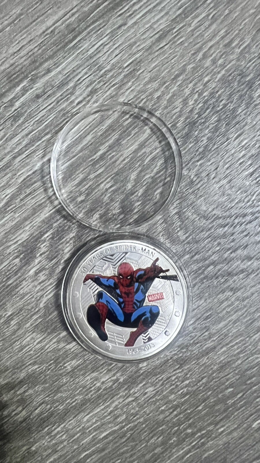 3pcs × 50 Years of Spiderman collectible Coins, Avenger Age of Ultron ...