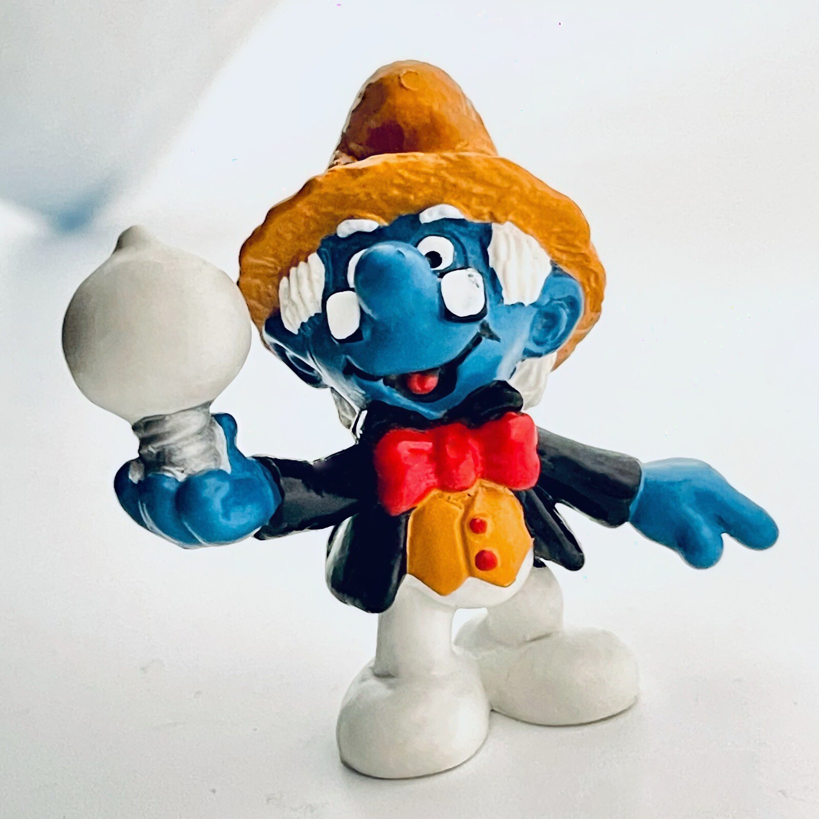 Schleich PVC Thomas Edison Smurf Figurine Smurfs Collector Vintage ...