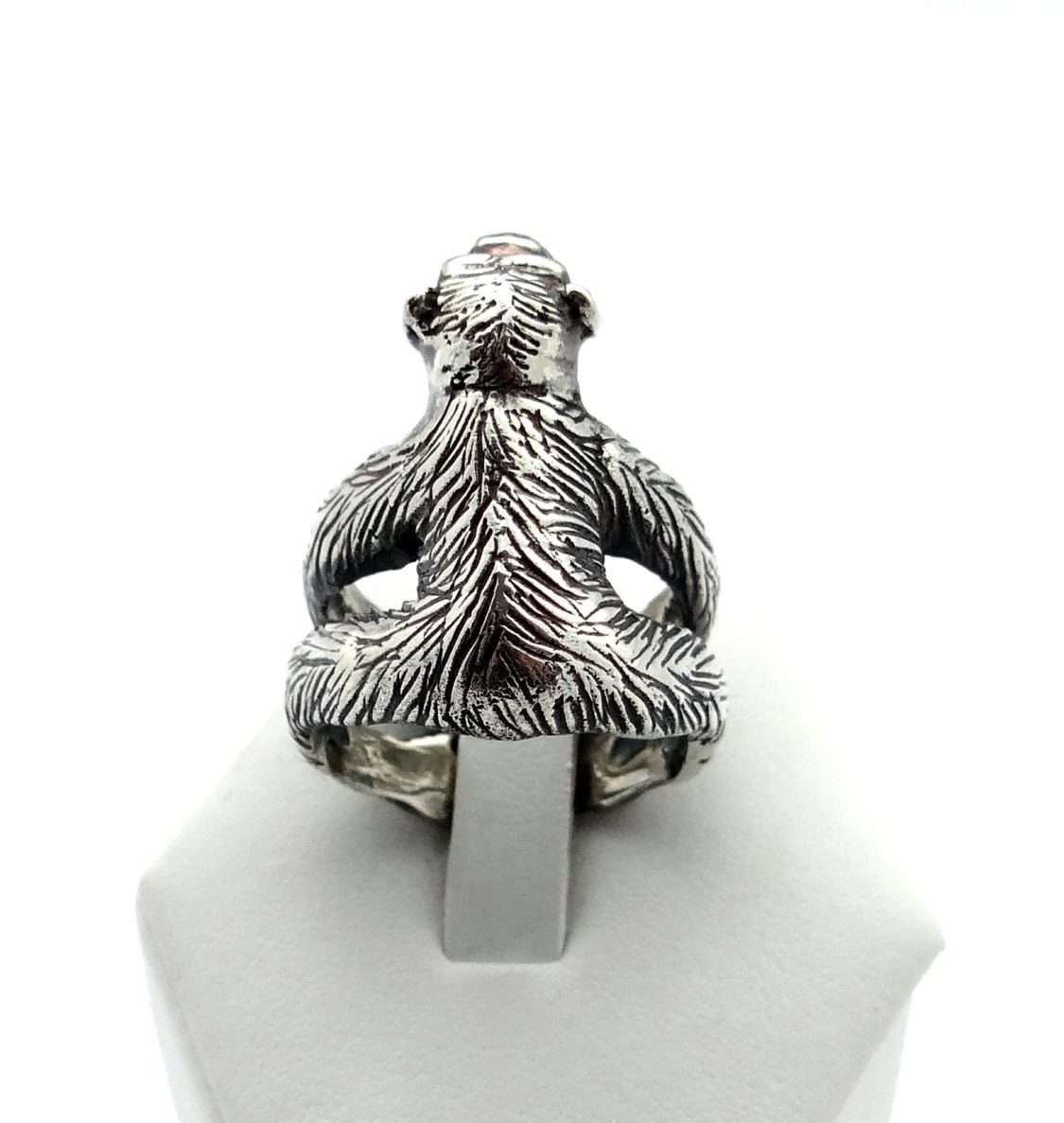 Monkey Ring, Chimpanzee Ring, Ape Ring, 925 Sterling Silver, Silver ...